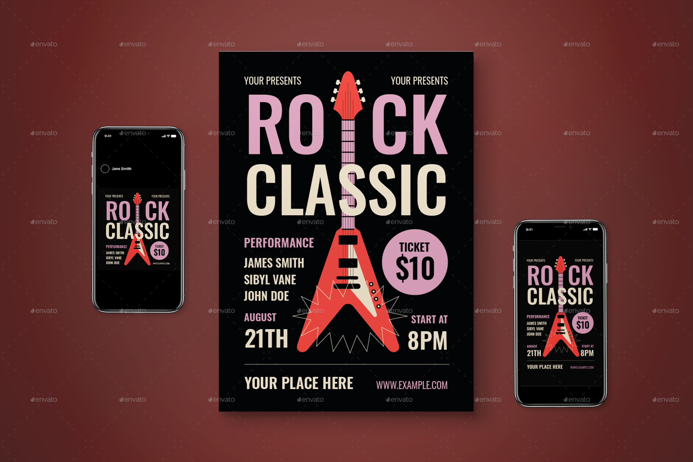Rock Classic Flyer Set, Print Templates | GraphicRiver