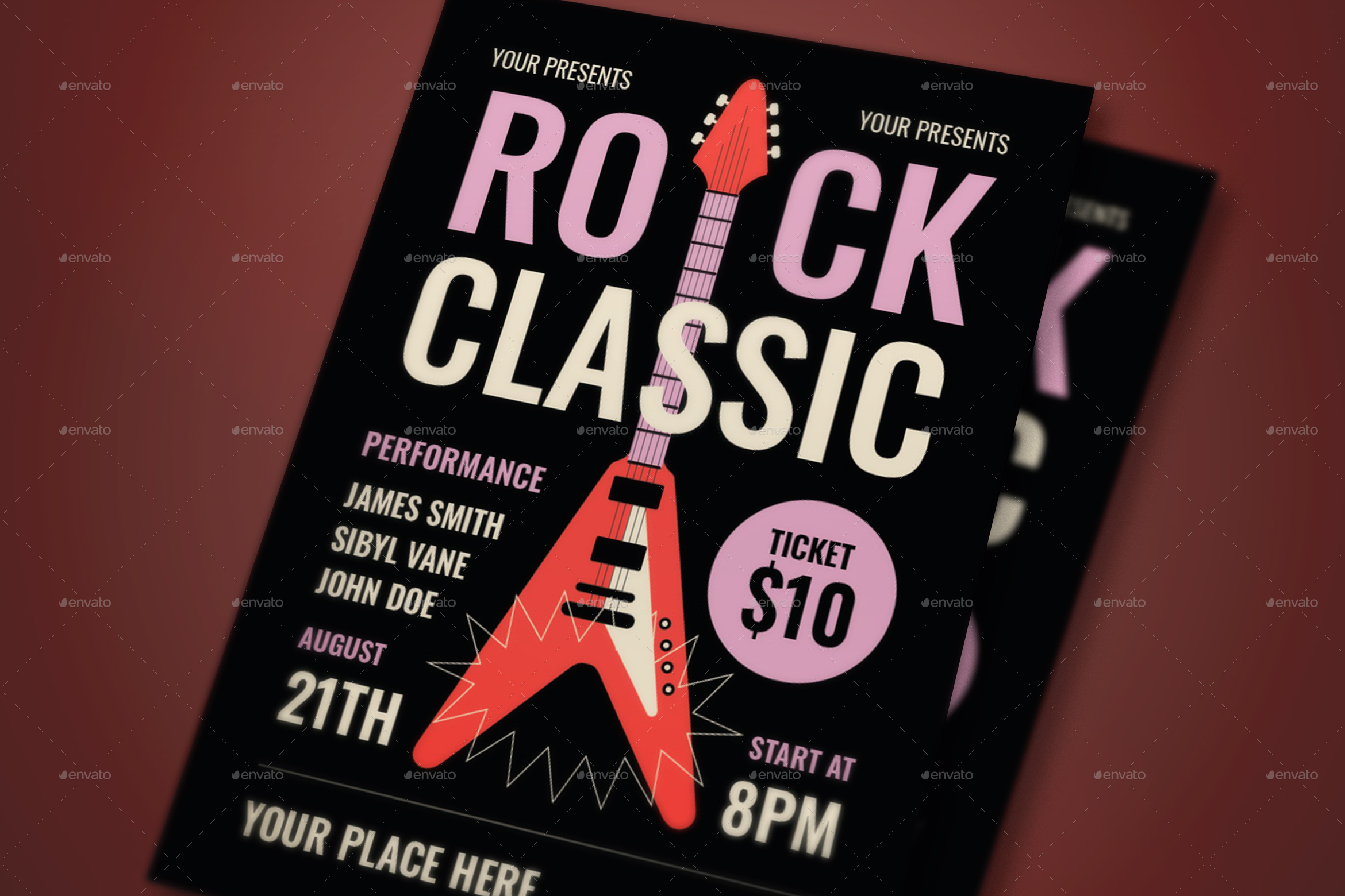 Rock Classic Flyer Set, Print Templates | GraphicRiver