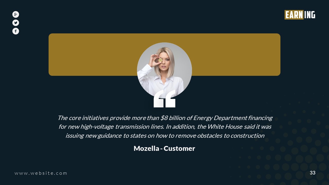 Earning Finance Presentation Template, Presentation Templates ...