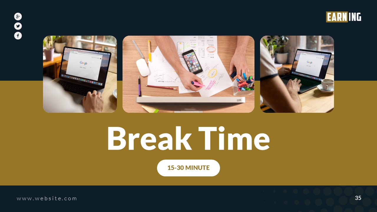 Earning Finance Presentation Template, Presentation Templates ...