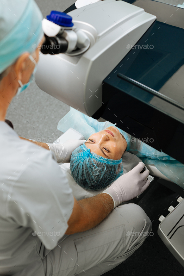 Top view of a serious female patient Stock Photo by Iakobchuk | PhotoDune