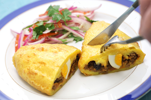 Papa rellena, peruvian stuffed potatoes Stock Photo by motghnit | PhotoDune