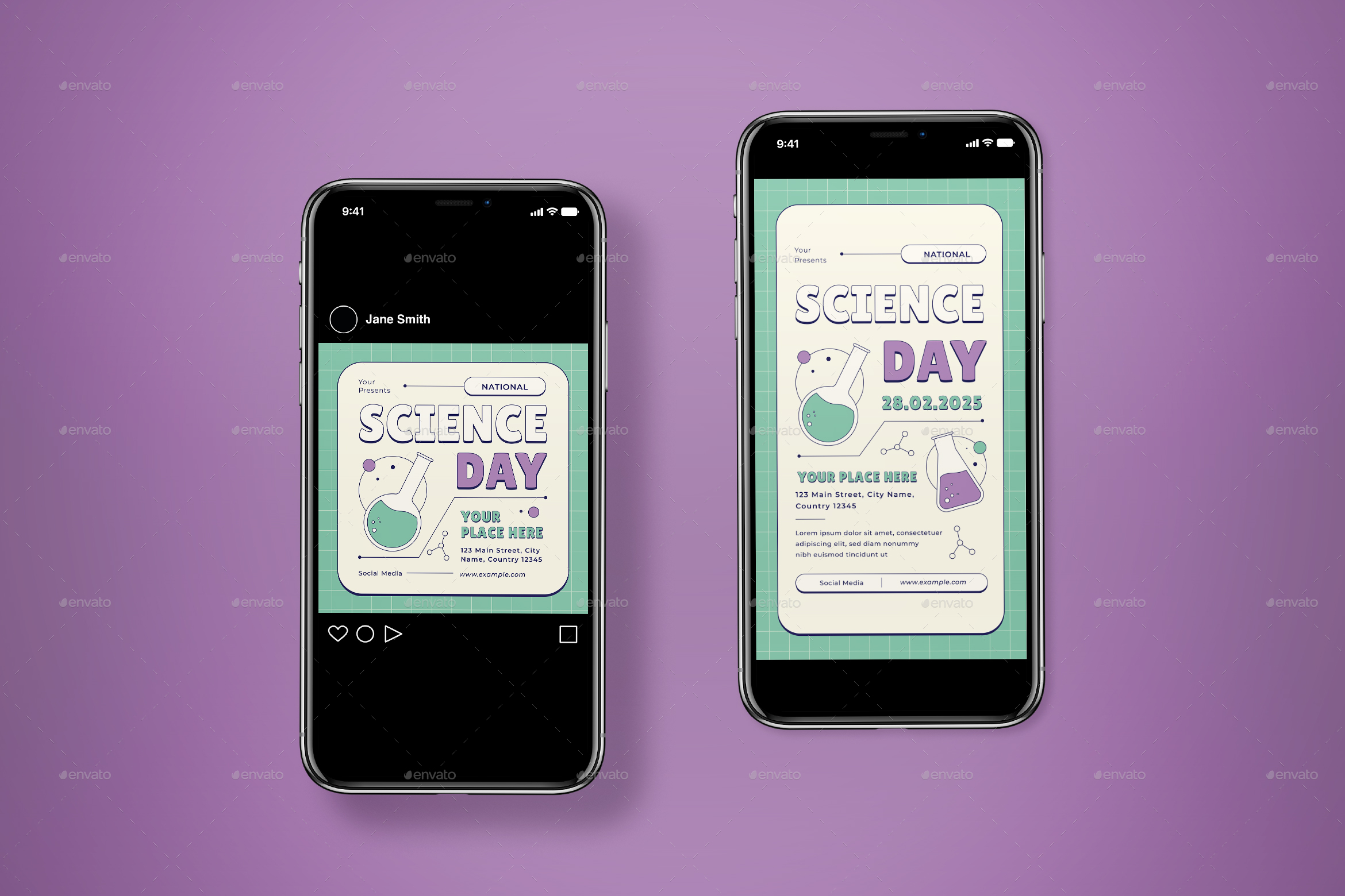 National Science Day Flyer Set, Print Templates | GraphicRiver