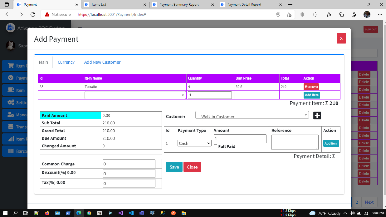 Advance Point of Sale System (POS) | Web by shaheddev | CodeCanyon