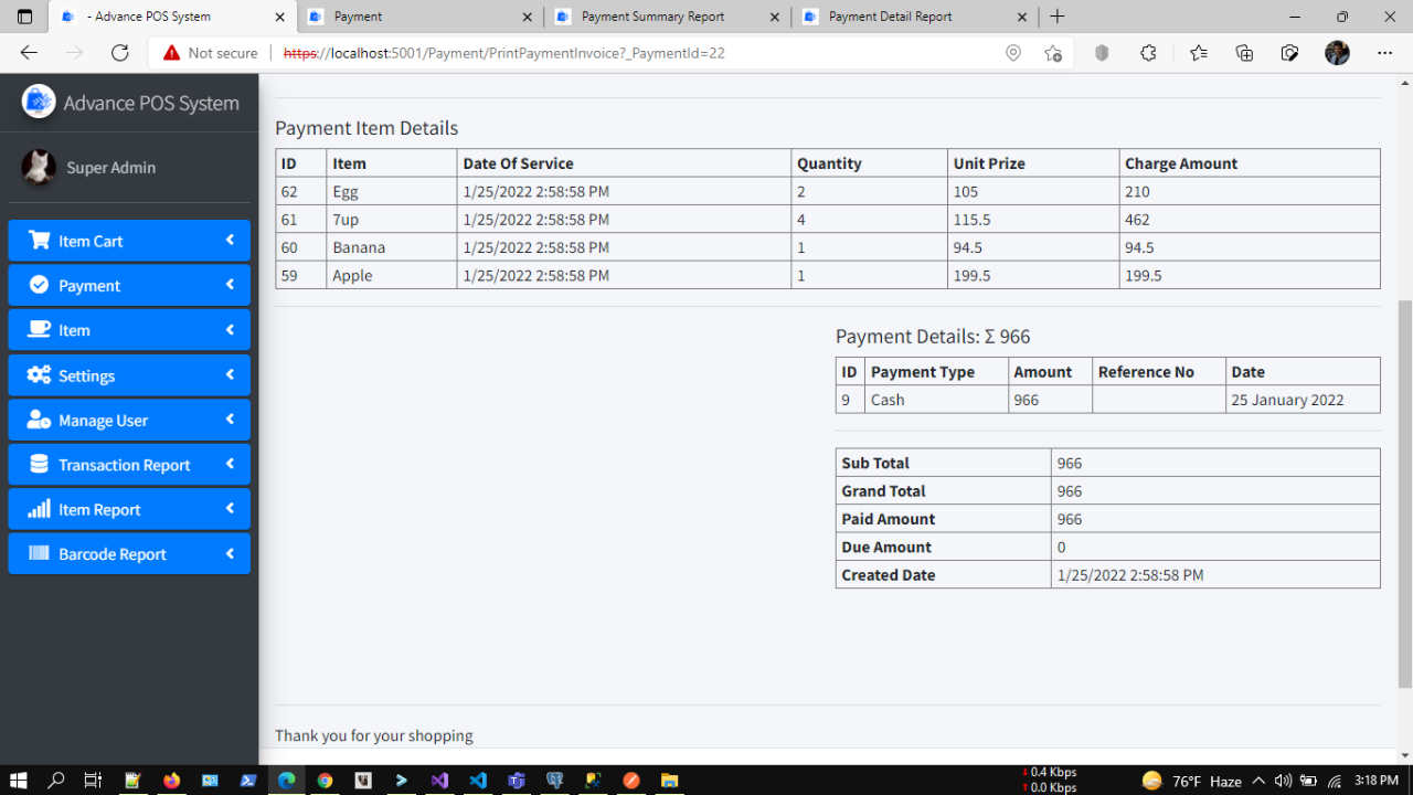 Advance Point of Sale System (POS) | Web by shaheddev | CodeCanyon