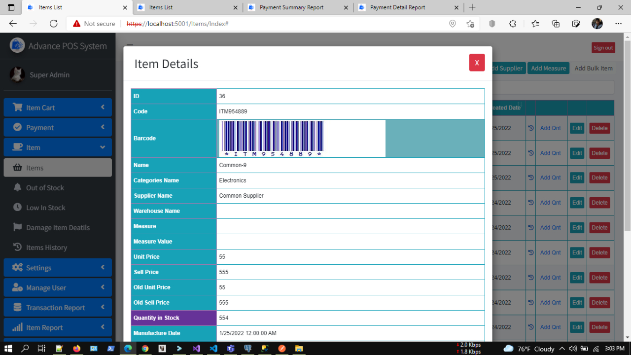 Advance Point of Sale System (POS) | Web by shaheddev | CodeCanyon