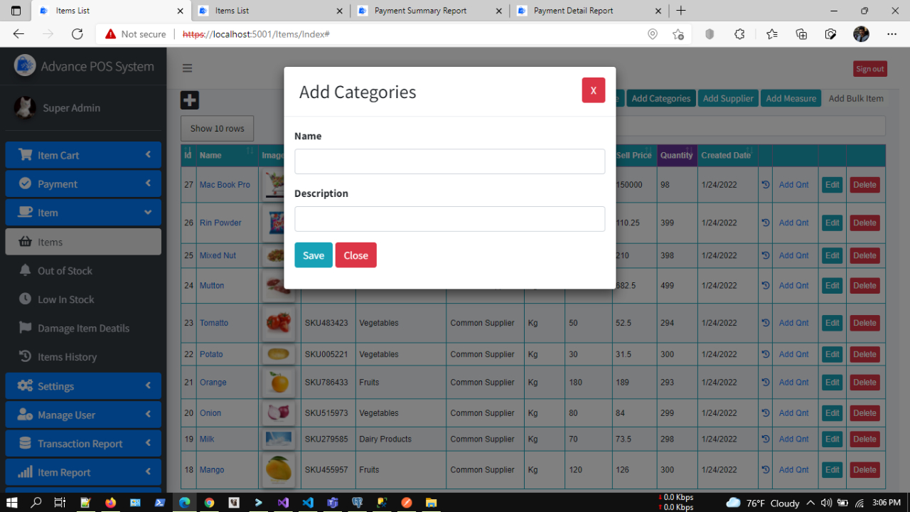 Advance Point of Sale System (POS) | Web by shaheddev | CodeCanyon