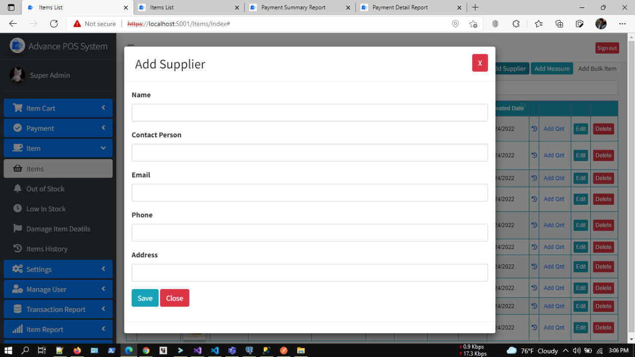 Advance Point of Sale System (POS) | Web by shaheddev | CodeCanyon