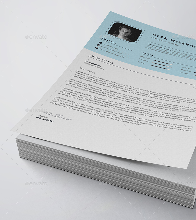 Clean Resume/CV, Print Templates | GraphicRiver