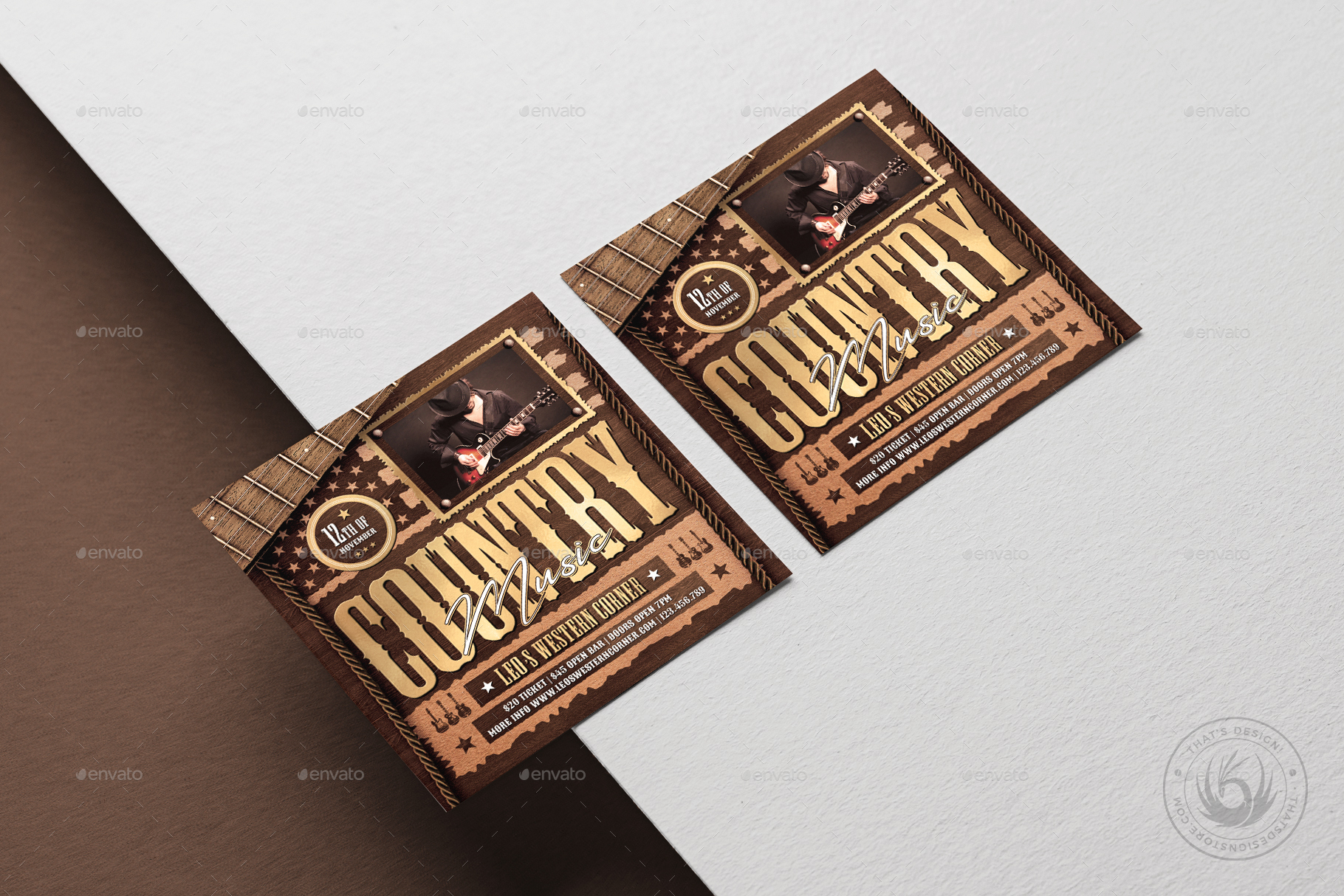 Country Music Flyer Template V8, Print Templates | GraphicRiver