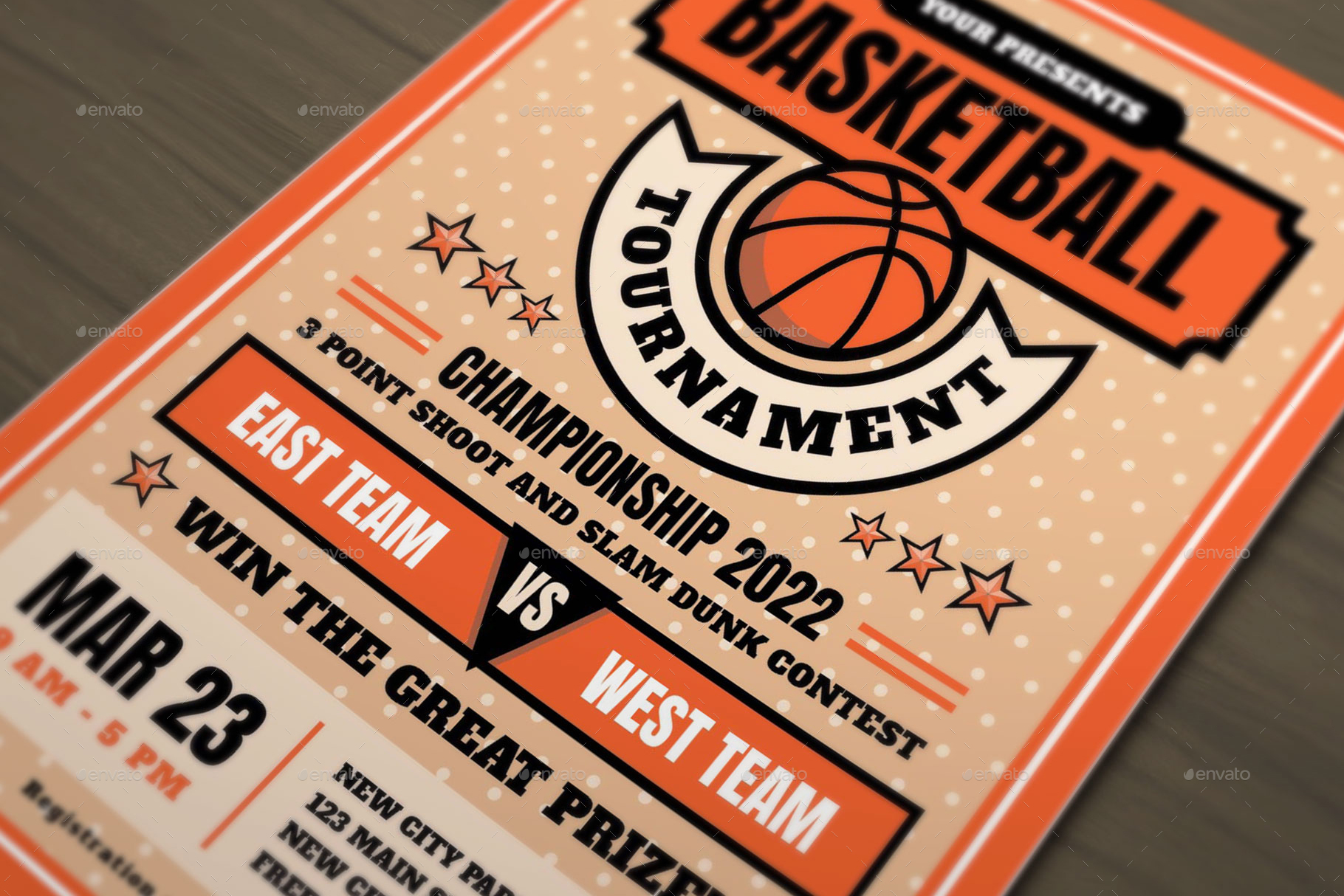 Basketball Tournament Template Set, Print Templates | GraphicRiver