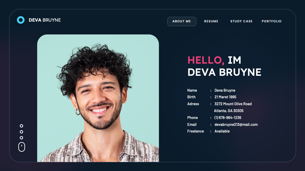 Resume - UI/UX Pitch Deck PowerPoint Template, Presentation Templates