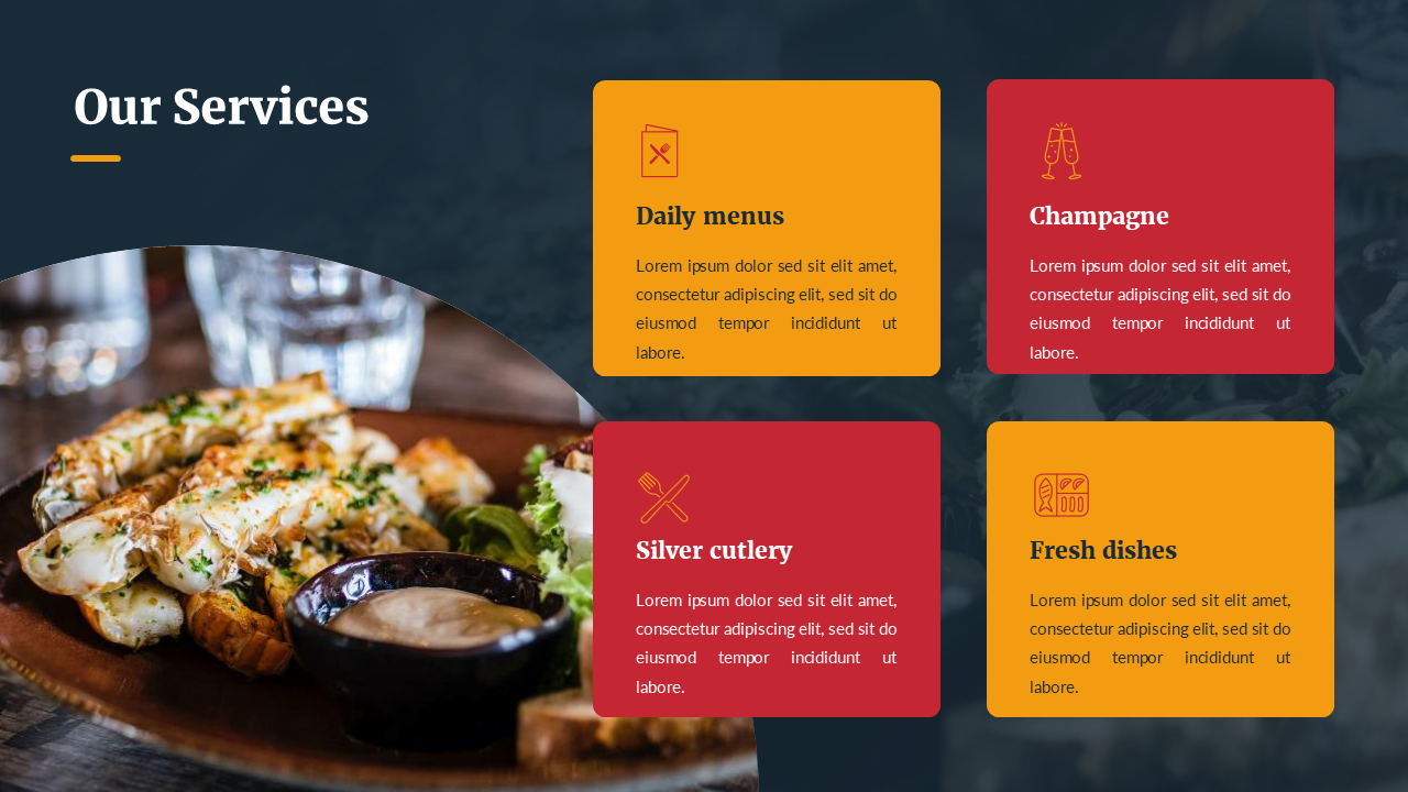 ETEN – Restaurant Food Google Slide Template, Presentation Templates