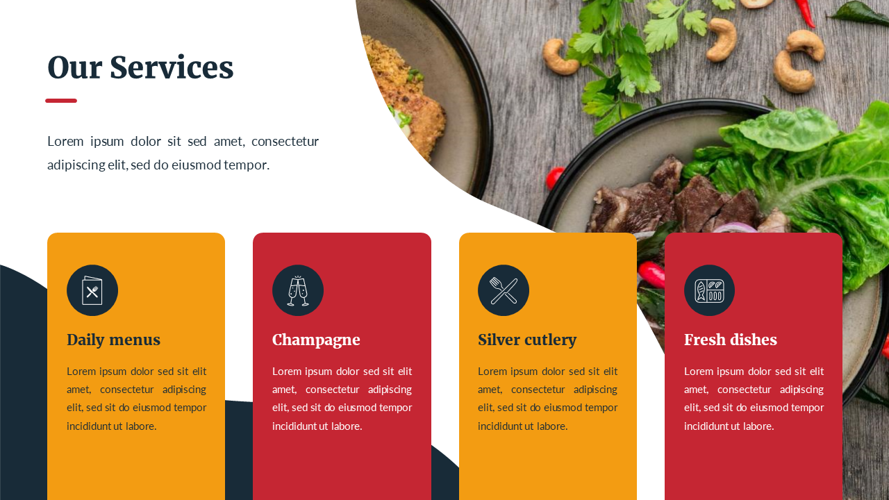 ETEN – Restaurant Food Google Slide Template, Presentation Templates