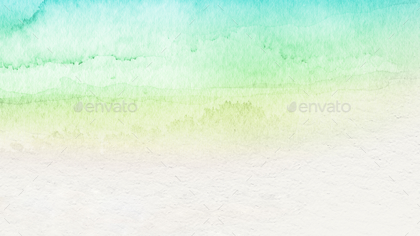 Ombre green watercolor style background illustration Stock Photo by ...