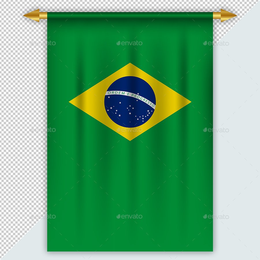 Brazil Flag in Different Shapes, Vectors | GraphicRiver