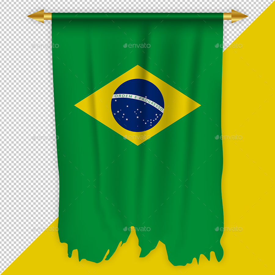 Brazil Flag in Different Shapes, Vectors | GraphicRiver
