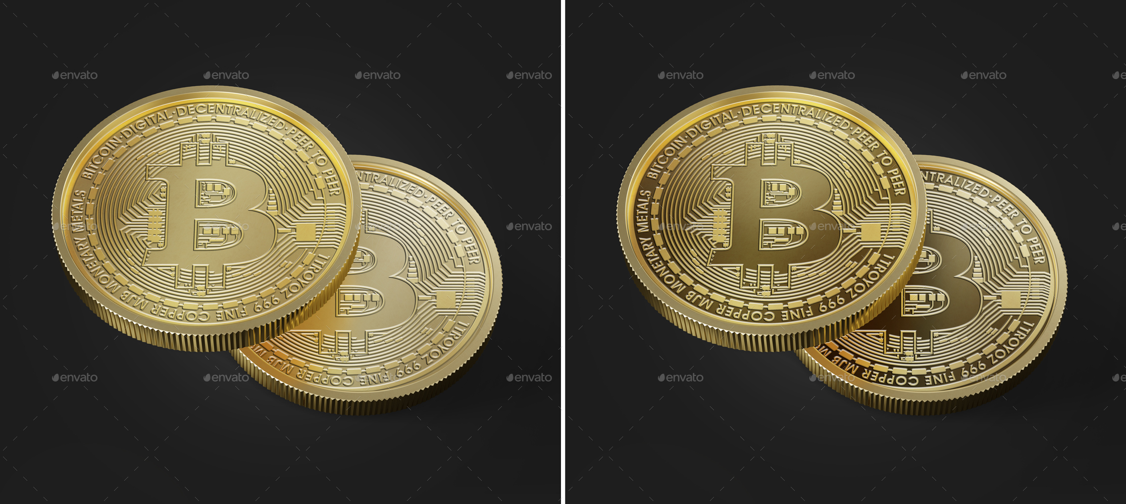 Gold Coin / Cryptocurrency Mockup, Graphics | GraphicRiver