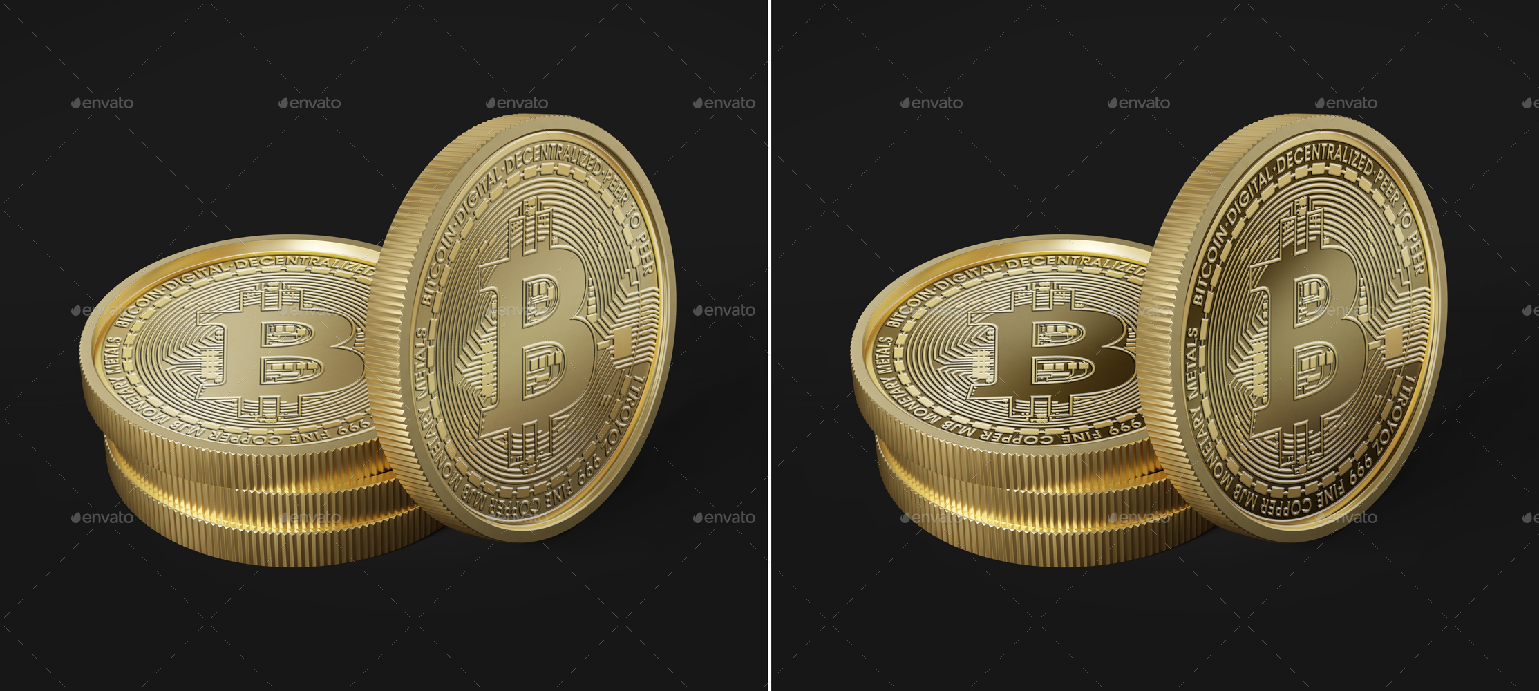 Gold Coin / Cryptocurrency Mockup, Graphics | GraphicRiver