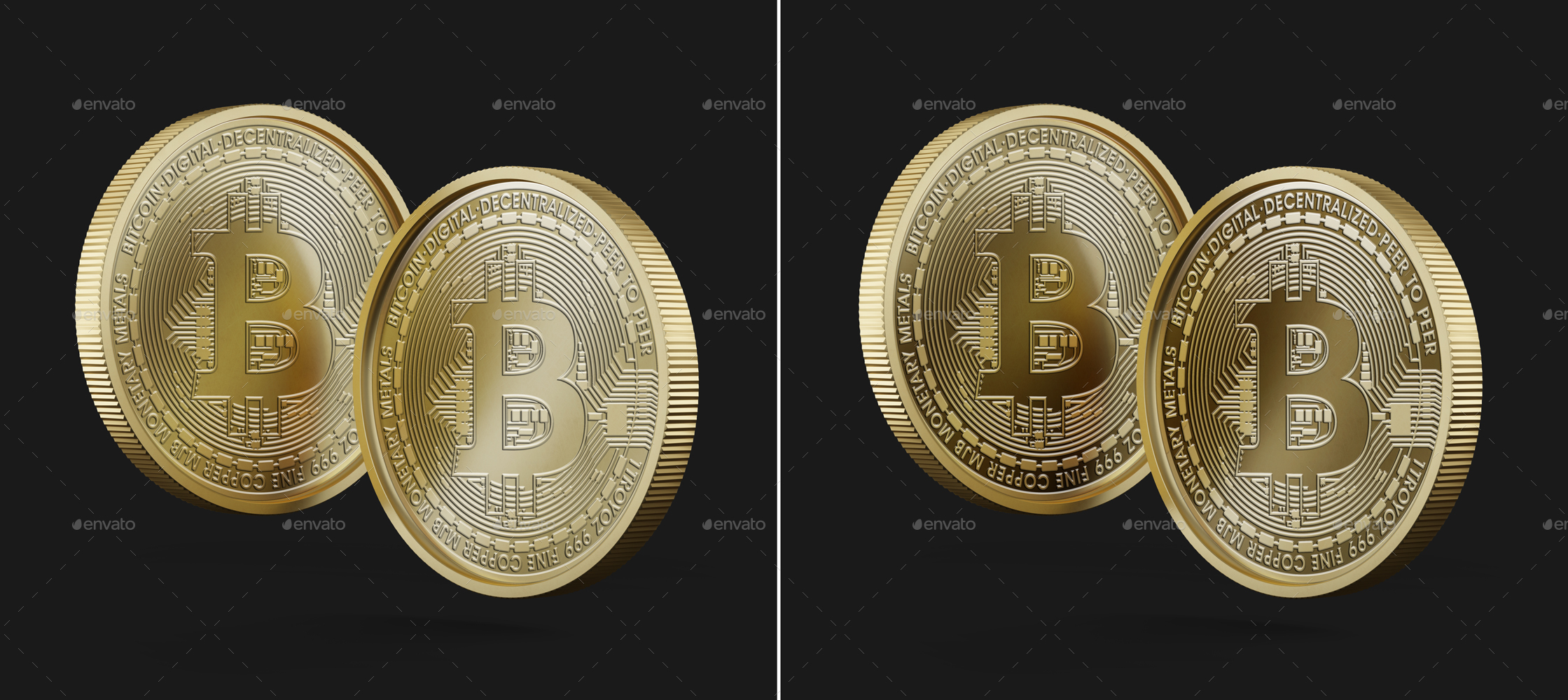 Gold Coin / Cryptocurrency Mockup, Graphics | GraphicRiver