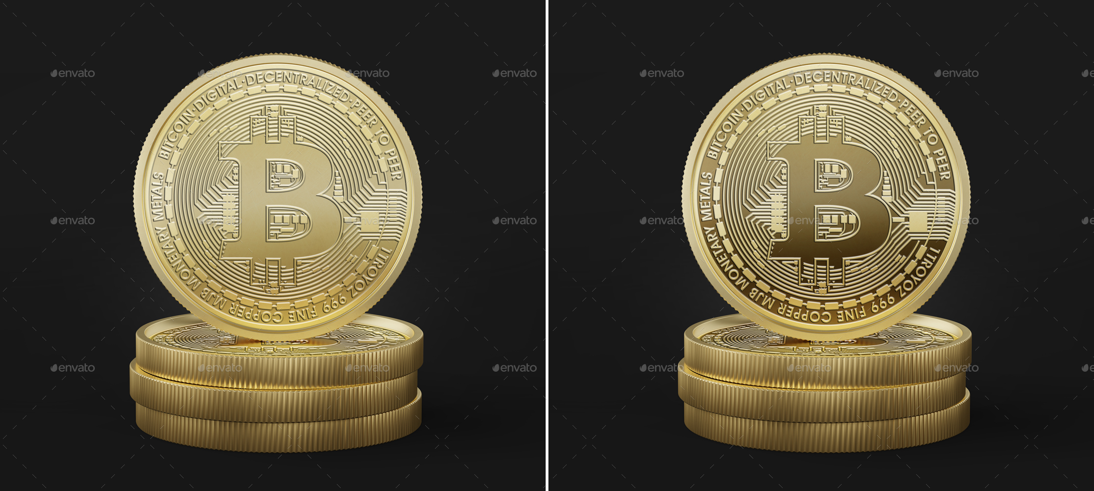 Gold Coin / Cryptocurrency Mockup, Graphics | GraphicRiver