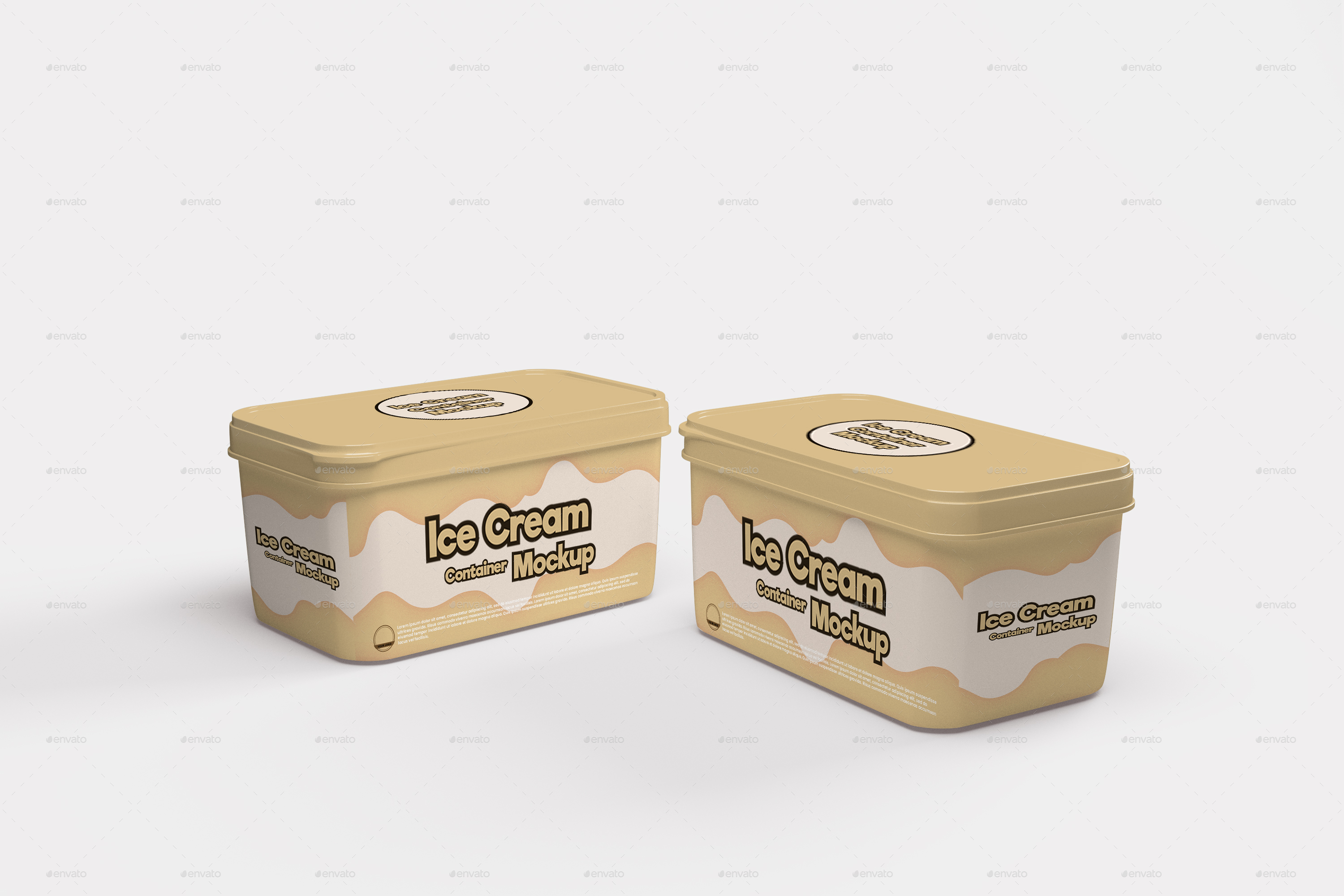 Ice Cream Container Mockup, Graphics | GraphicRiver
