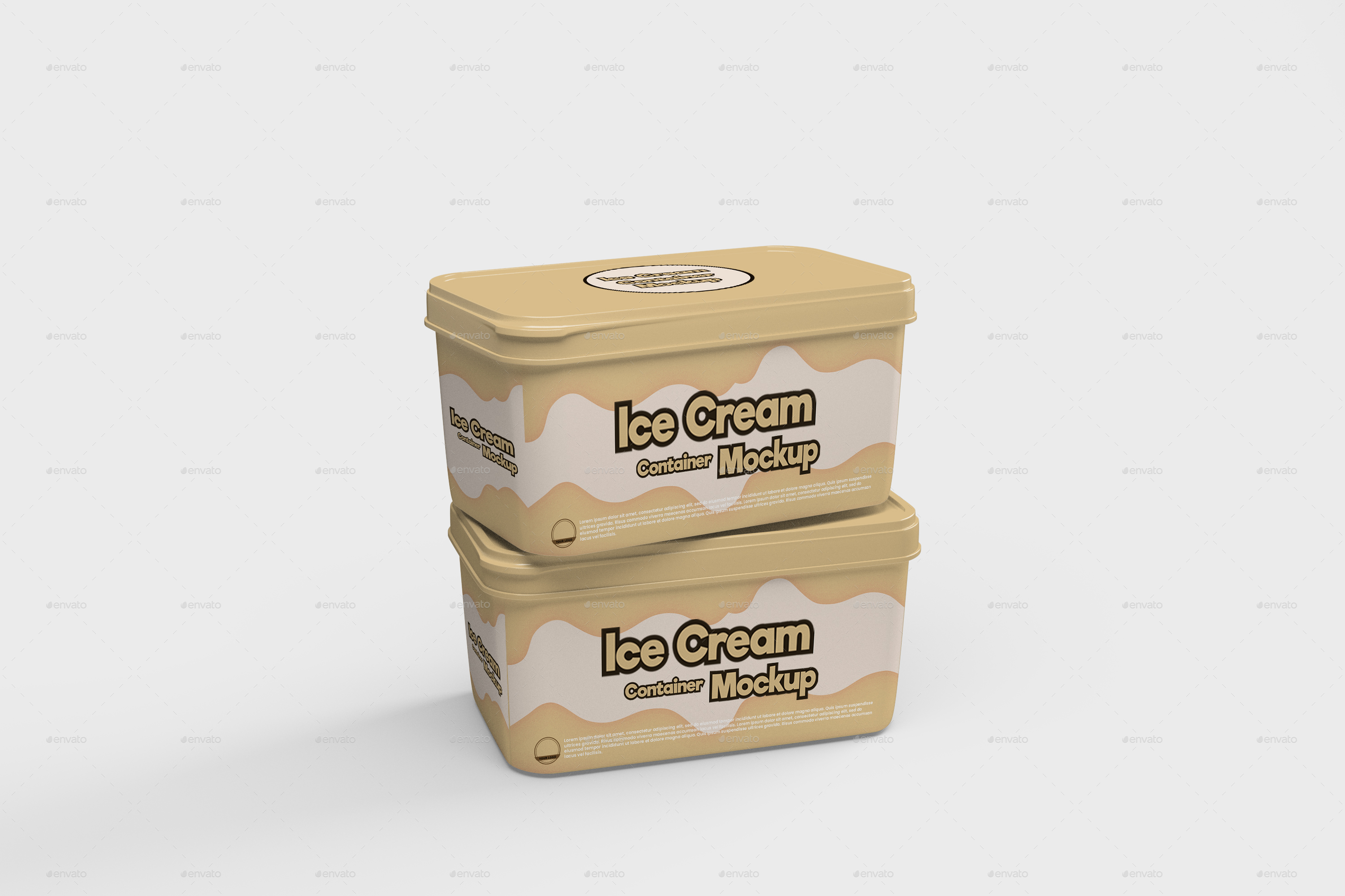 Ice Cream Container Mockup, Graphics | GraphicRiver