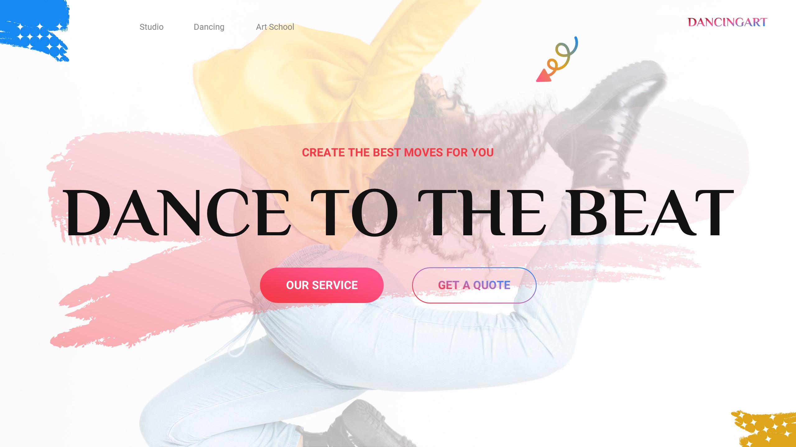 DANCINGART - Dance Studio and Art School Powerpoint Template ...