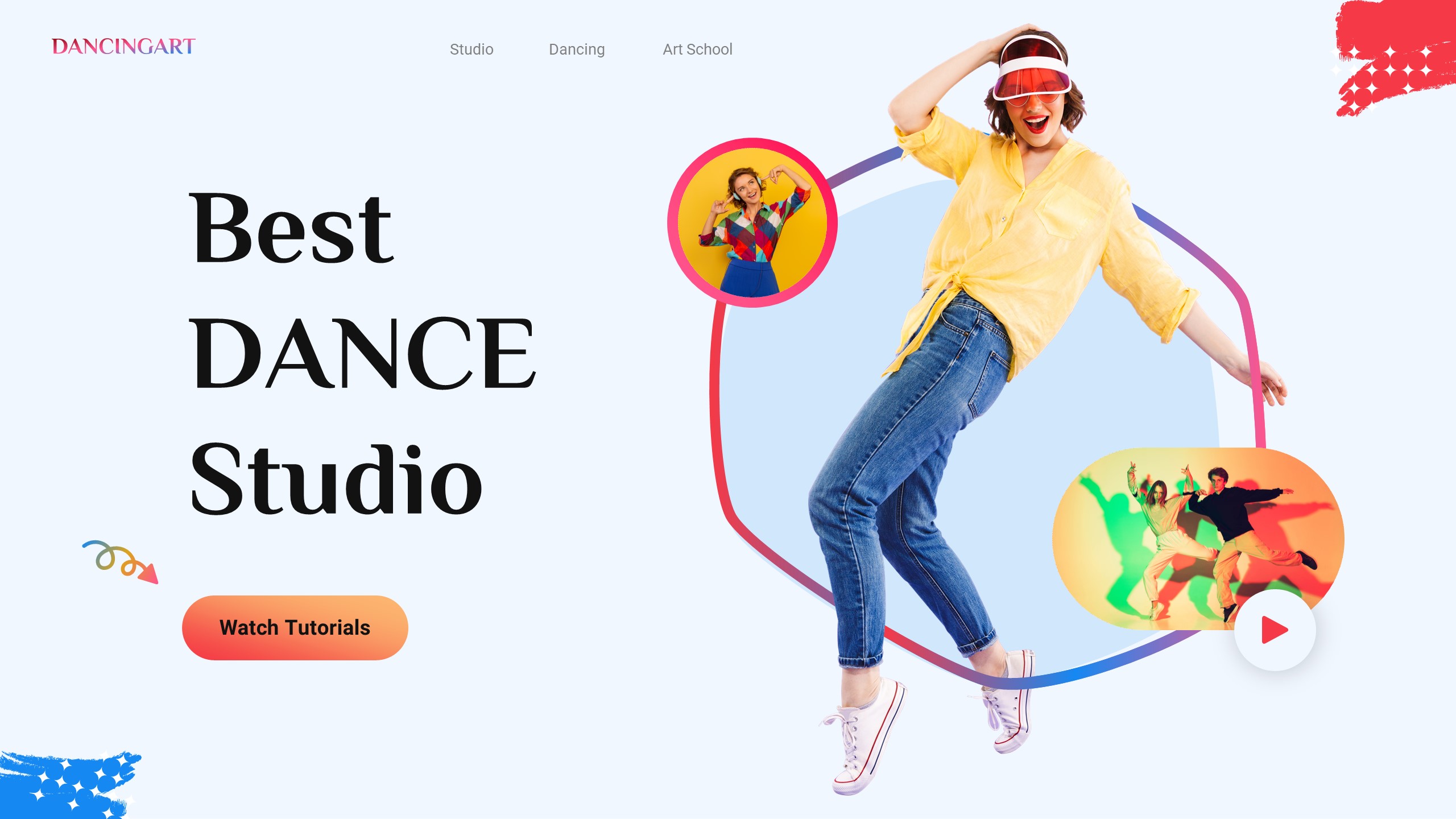 DANCINGART - Dance Studio and Art School Powerpoint Template ...