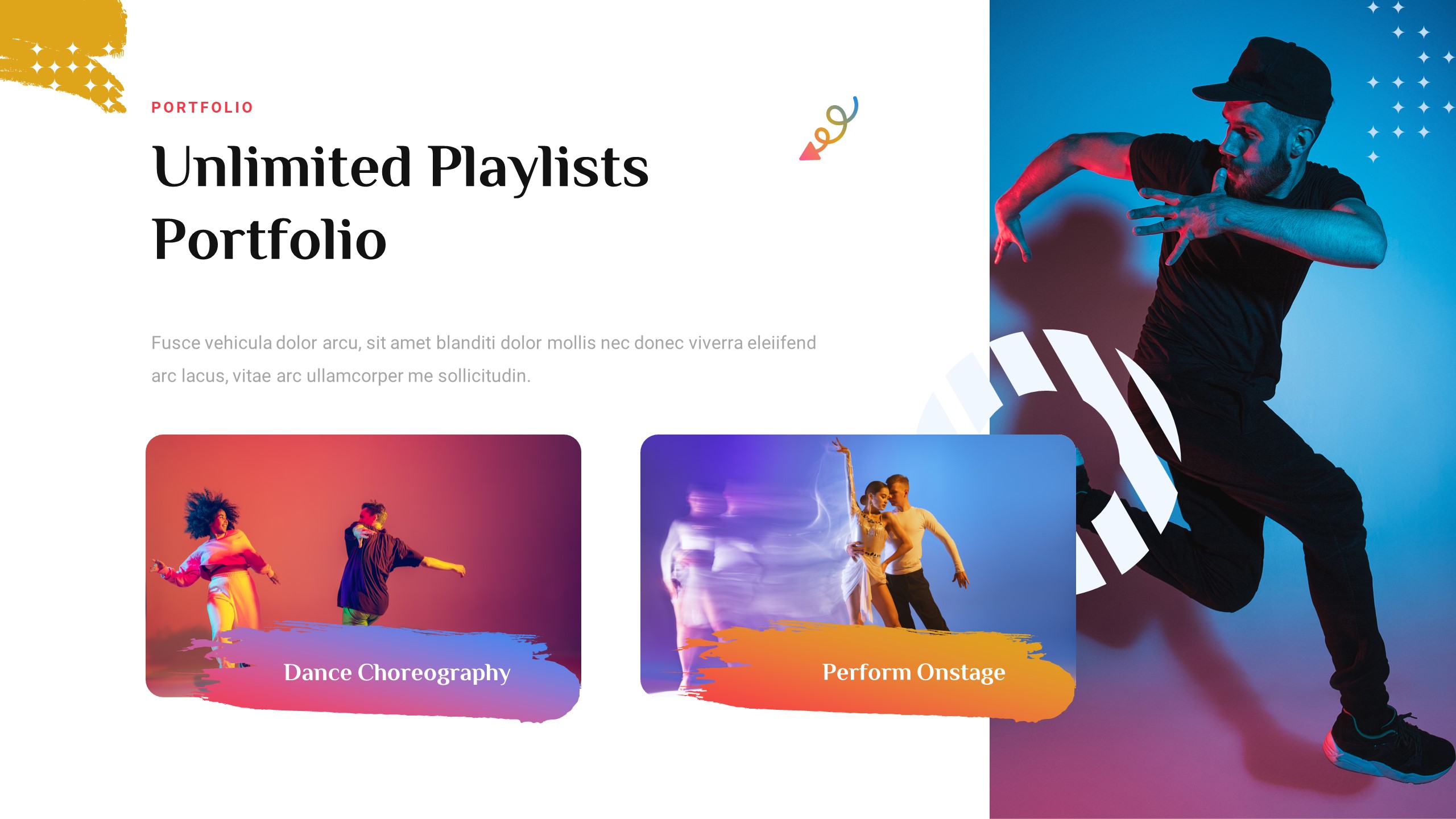 DANCINGART - Dance Studio and Art School Powerpoint Template ...