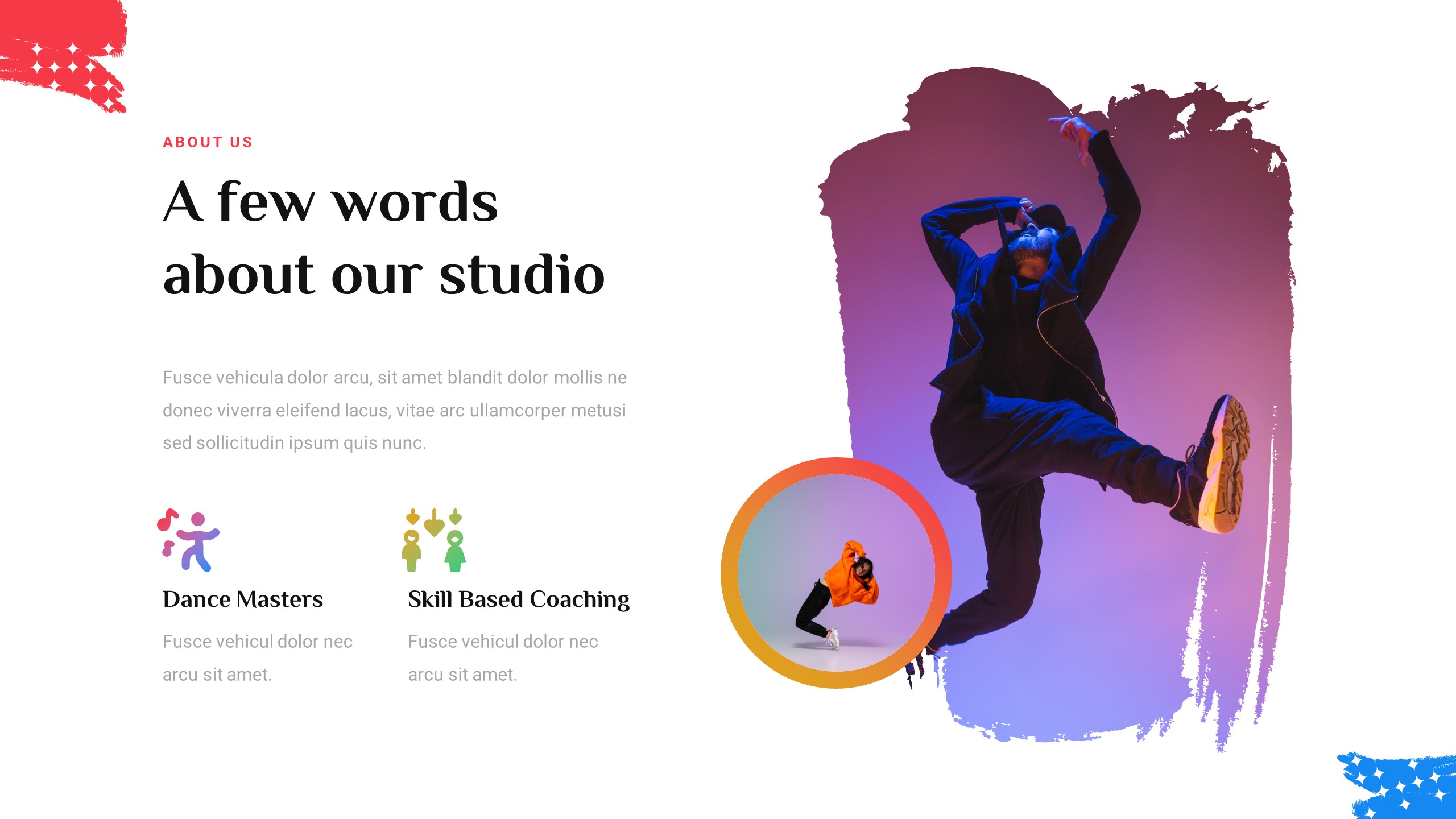 DANCINGART - Dance Studio and Art School Powerpoint Template ...