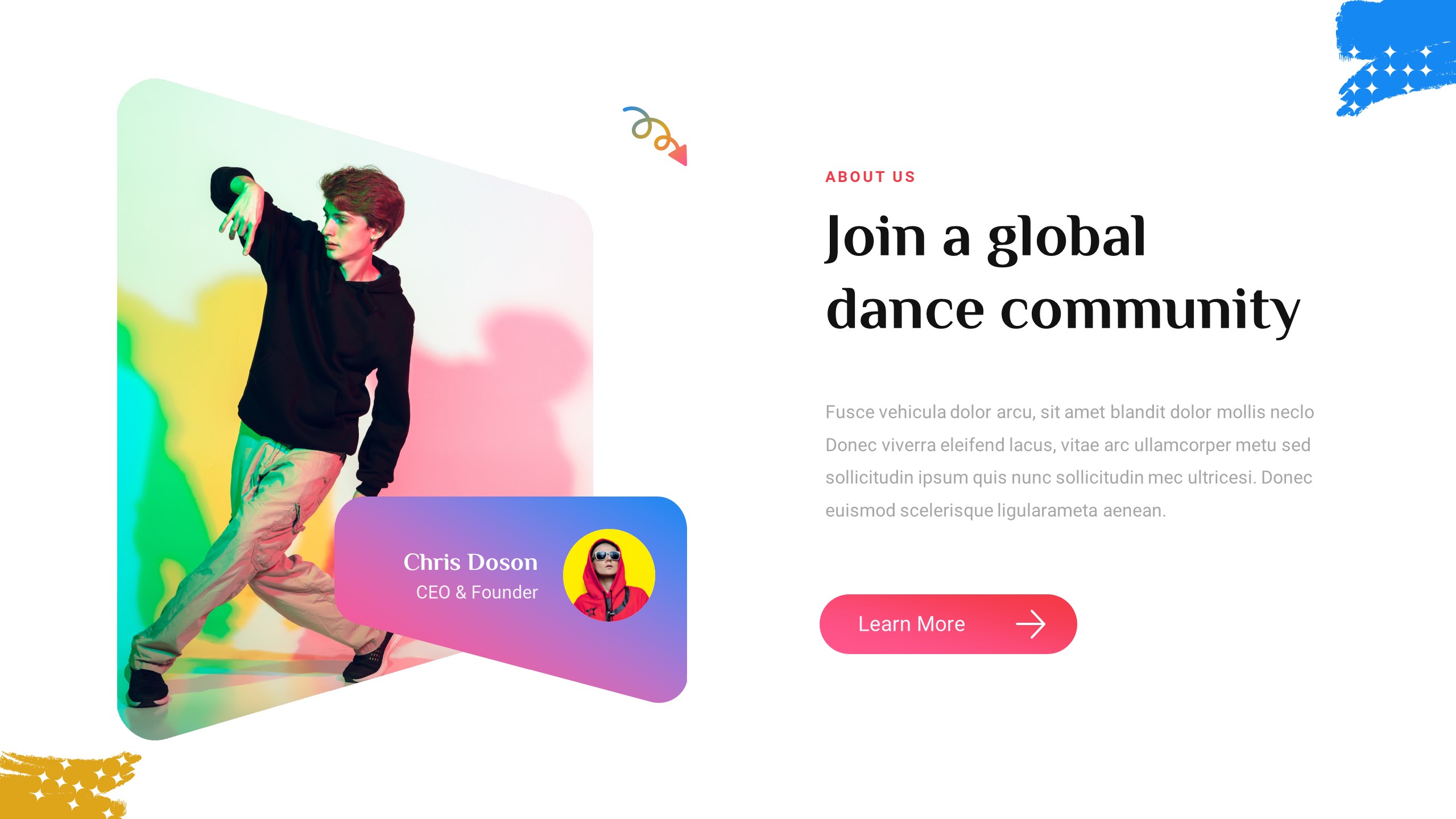 DANCINGART - Dance Studio and Art School Powerpoint Template ...