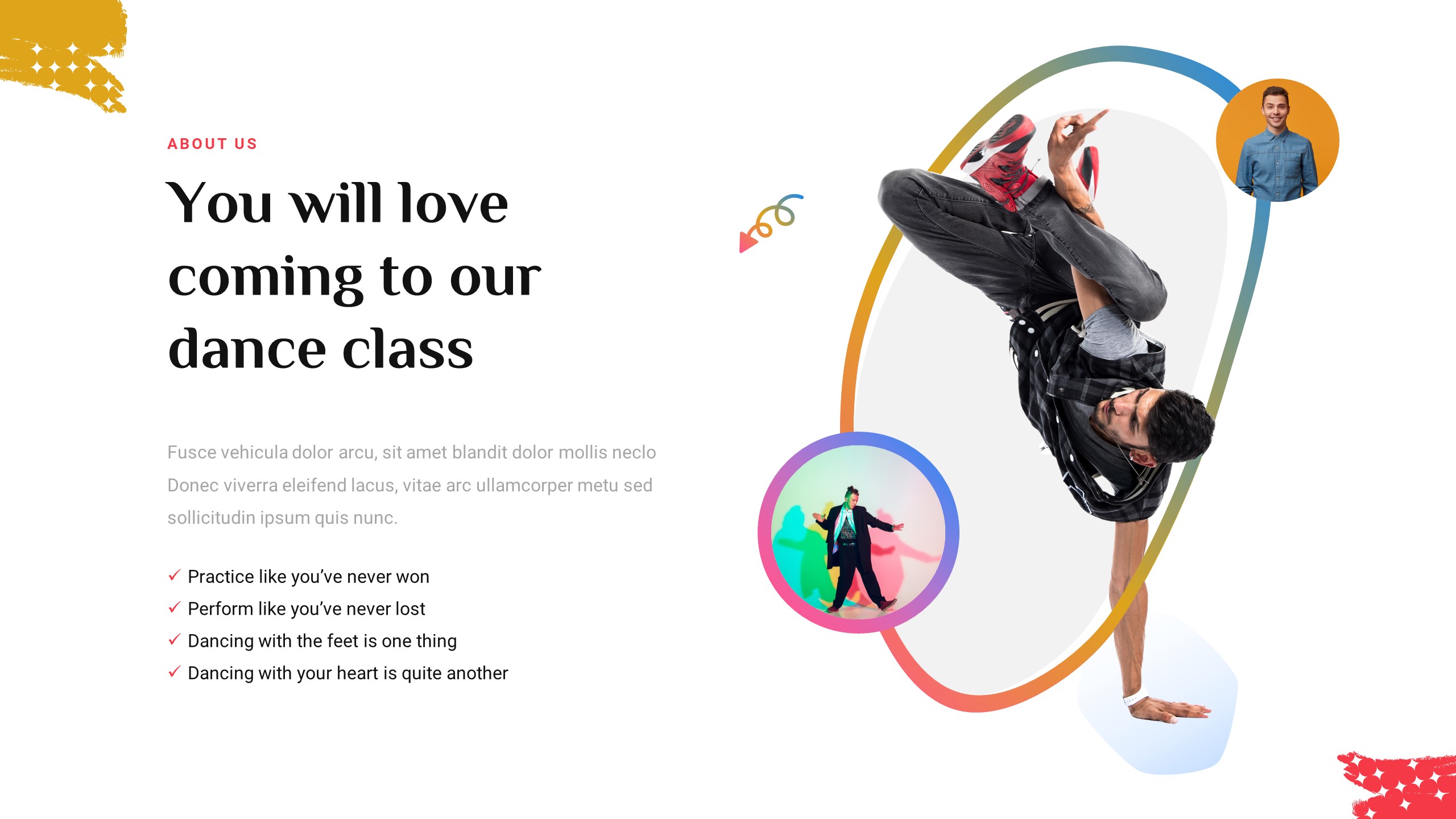 DANCINGART - Dance Studio and Art School Powerpoint Template ...