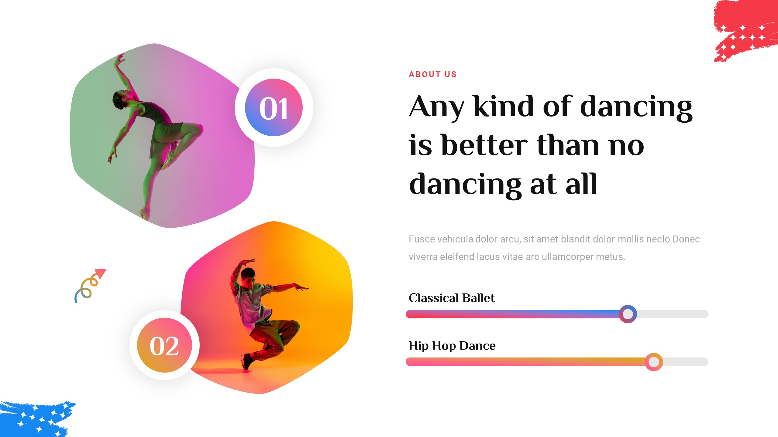 DANCINGART - Dance Studio and Art School Powerpoint Template ...