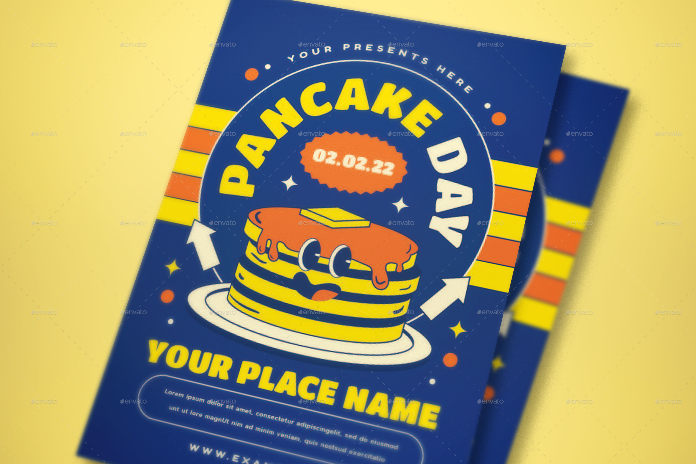 Pancake Day Flyer Set, Print Templates | GraphicRiver