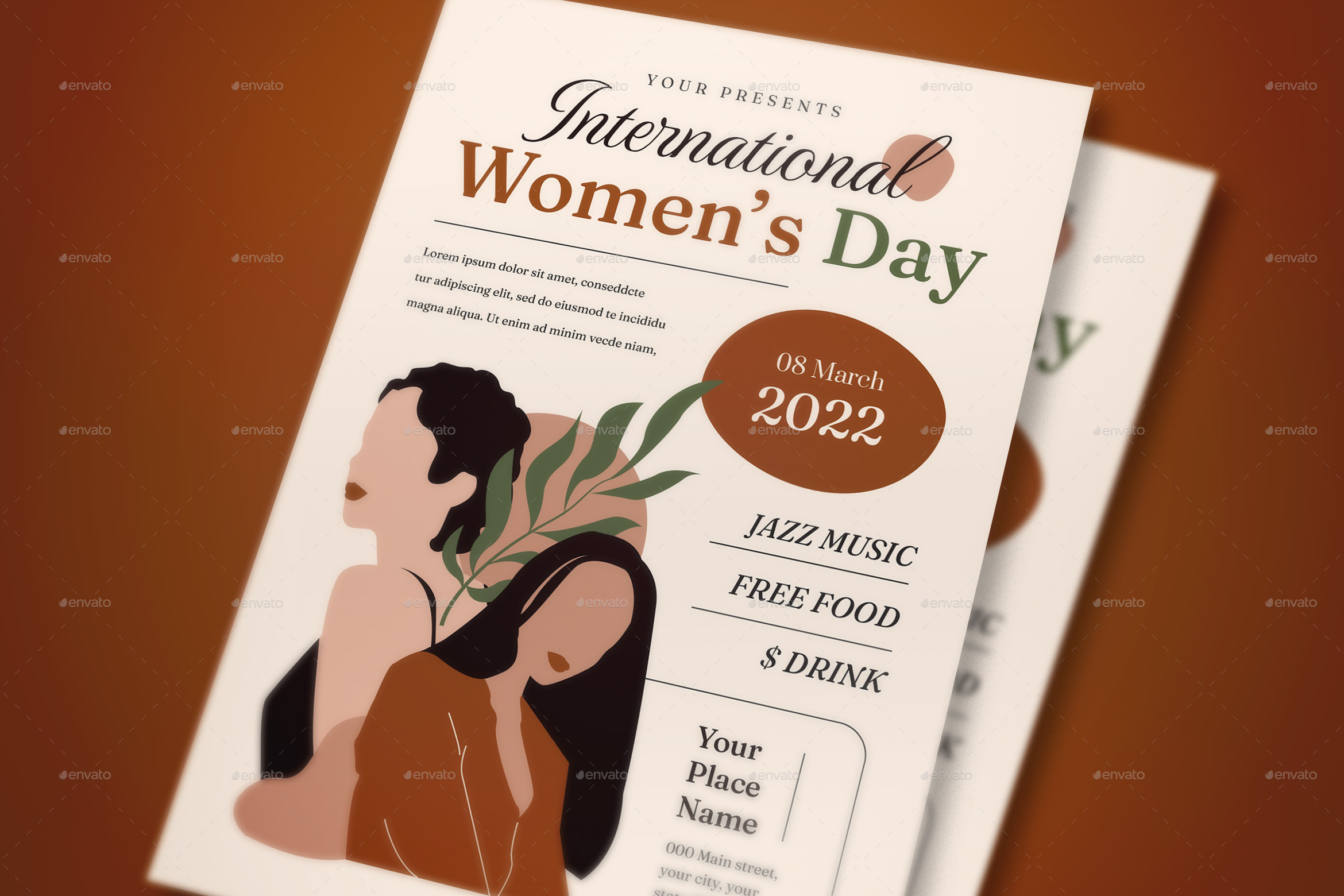 International Woman Day Flyer Set, Print Templates | GraphicRiver
