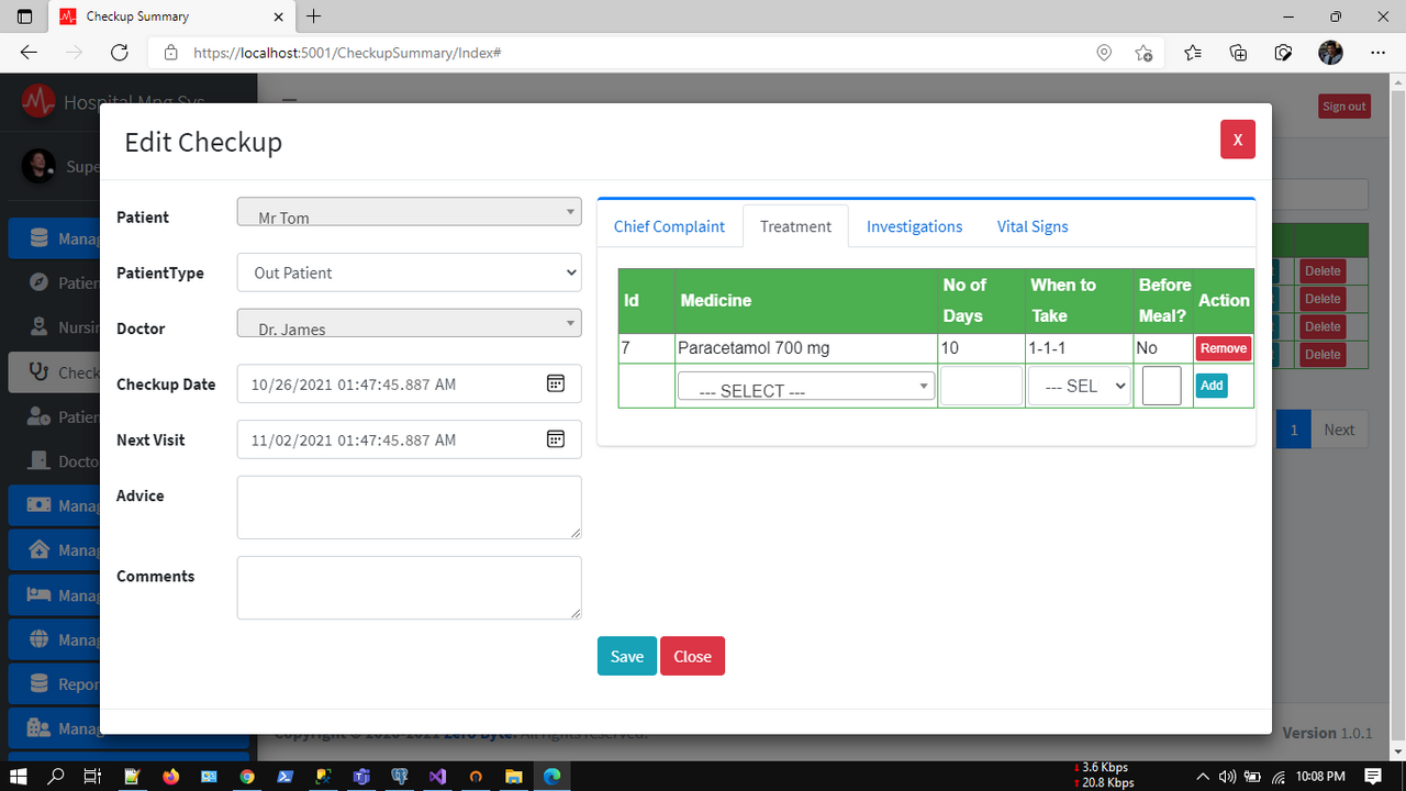 Hospital and Pharmacy Management System | ASP.NET Core | EF Core by ...