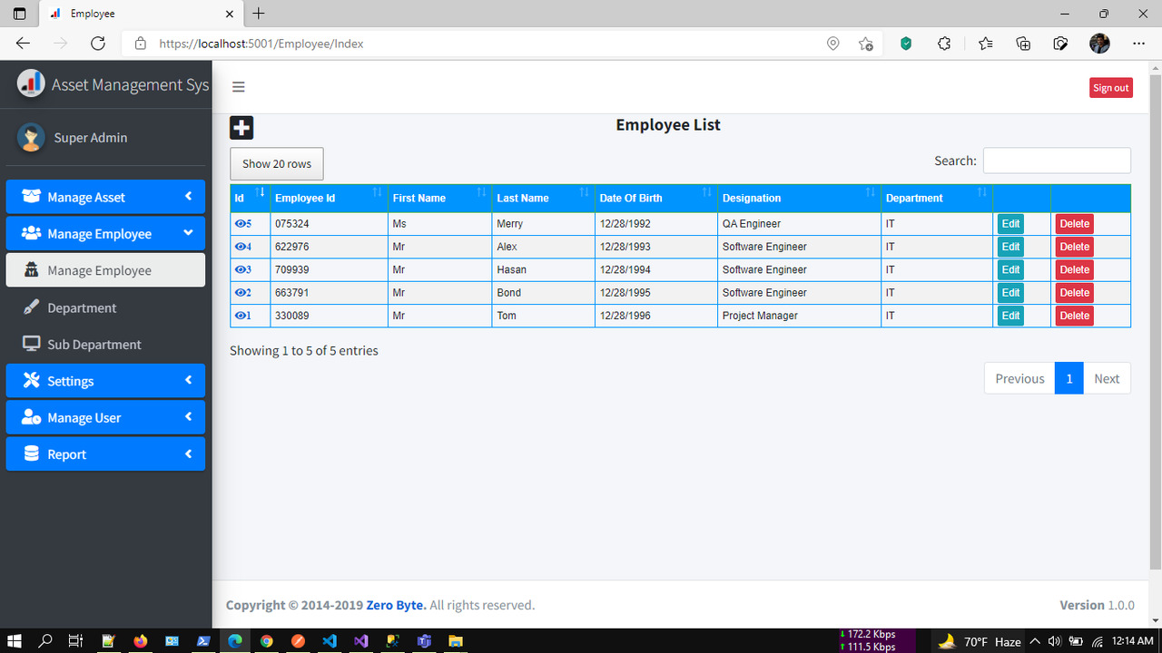 Asset Management System with Barcode | ASP.NET Core | EF Core | .NET ...