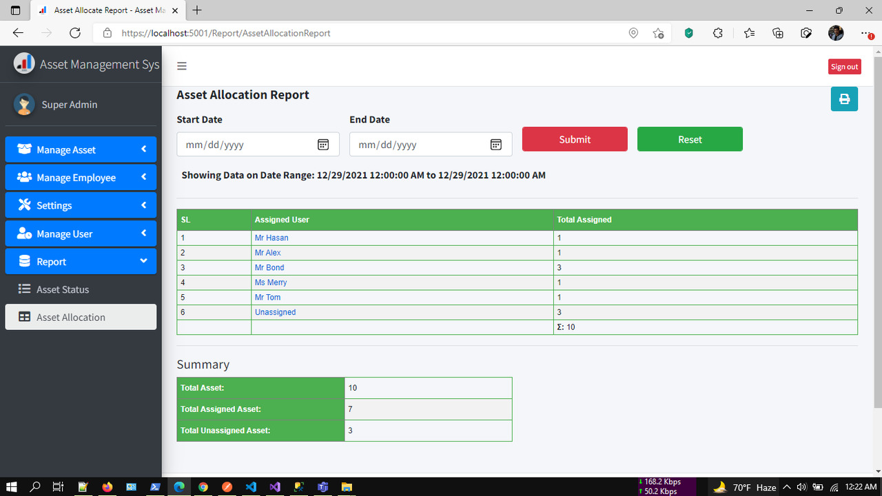 Asset Management System With Barcode Aspnet Core Ef Core Net Core 80 By Shaheddev 9547