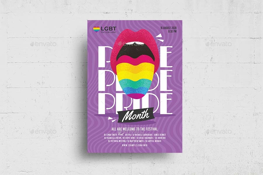 LGBT Pride Event Flyer, Print Templates | GraphicRiver