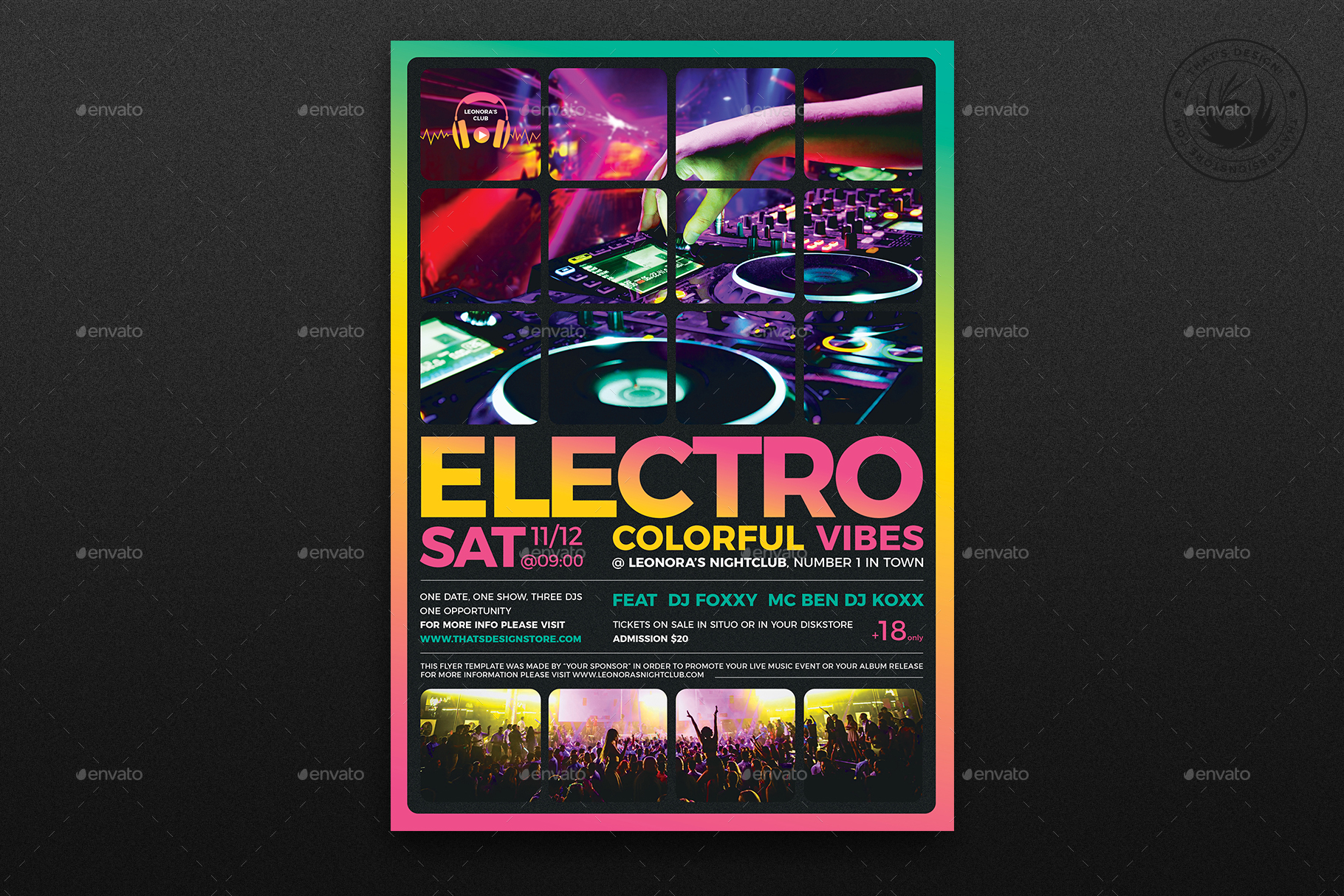 Electro Flyer Template V5, Print Templates | GraphicRiver