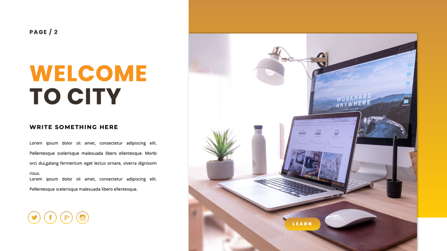 City Powerpoint Presentation Template, Presentation Templates ...
