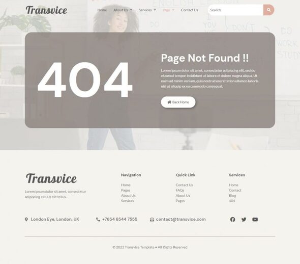 Transvice - Translation Website Elementor Template Kit by Kitpro ...