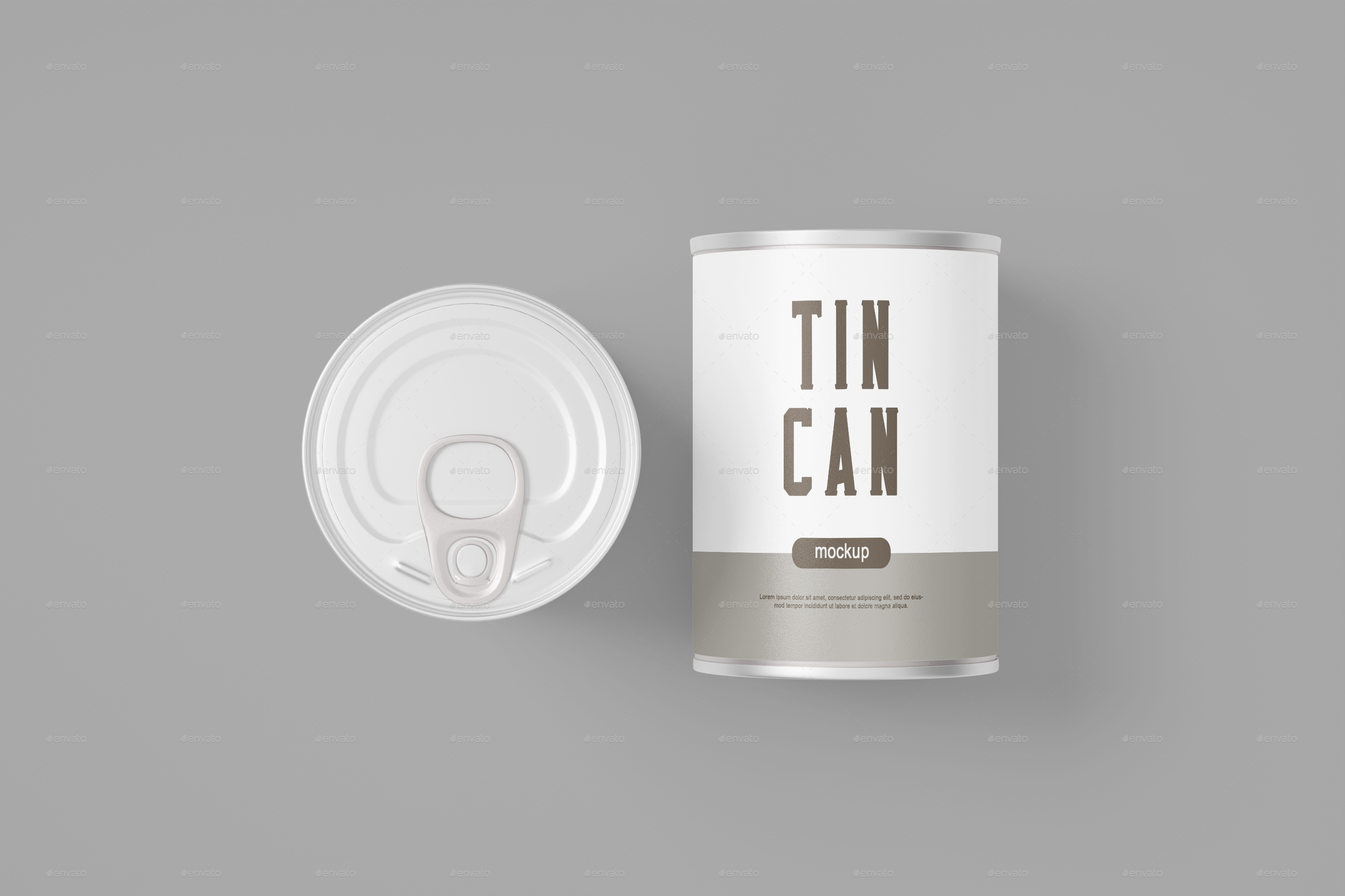 Tin Can Mock-Up, Graphics | GraphicRiver