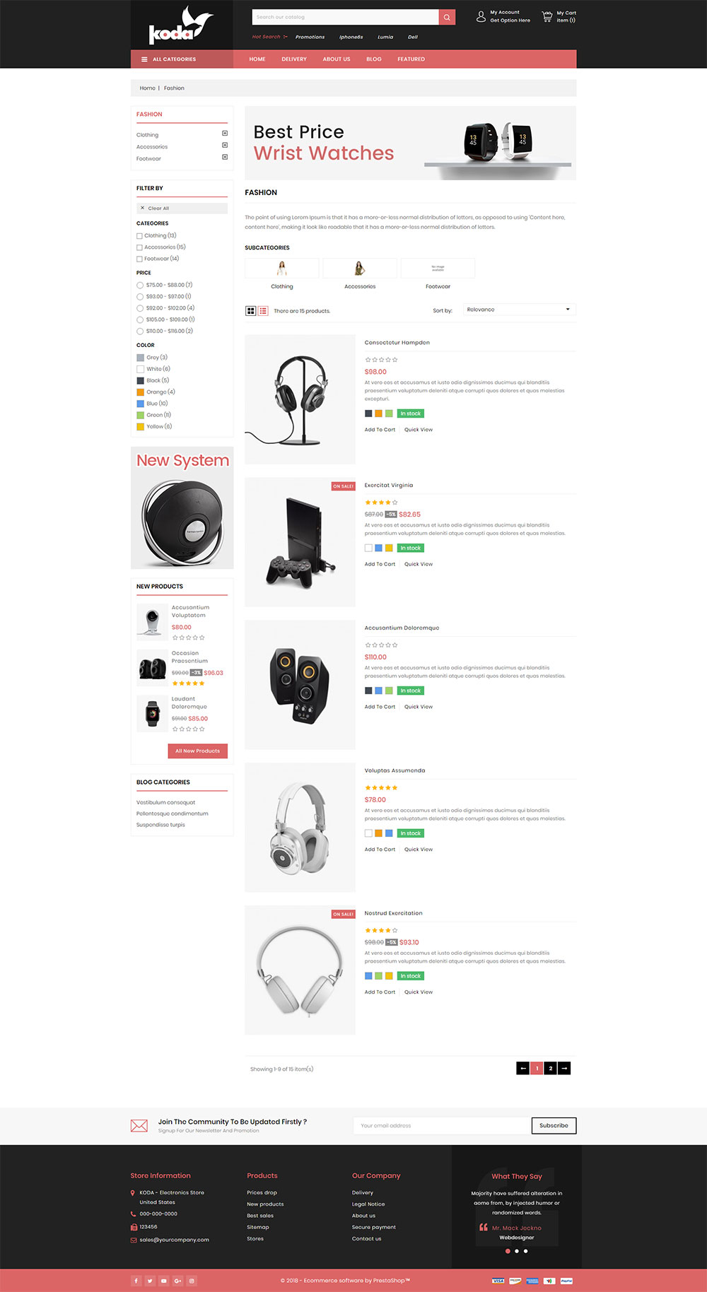 KODA Electronics Store - Prestashop 1.7 Responsive Theme by codezeel