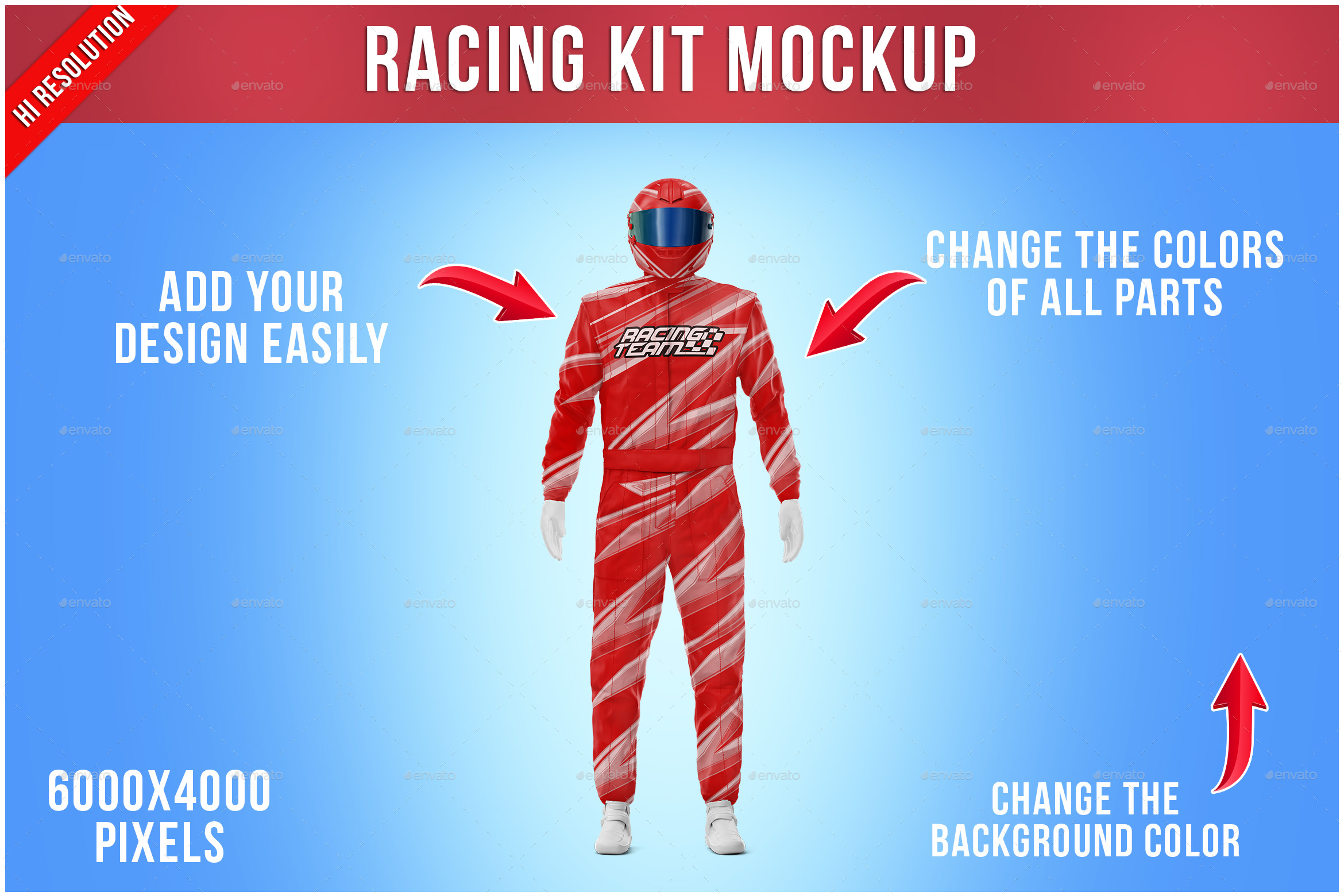Racing Kit mockup, Graphics | GraphicRiver