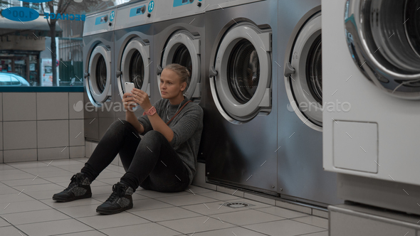 Sitting while washing Stock Photo by Grey_Coast_Media | PhotoDune