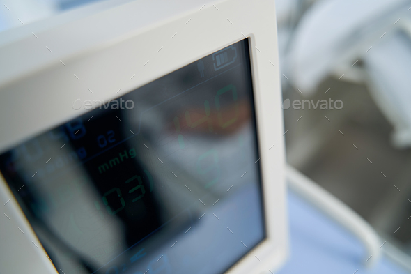 Medical device used for measuring vital signs of human body Stock Photo ...