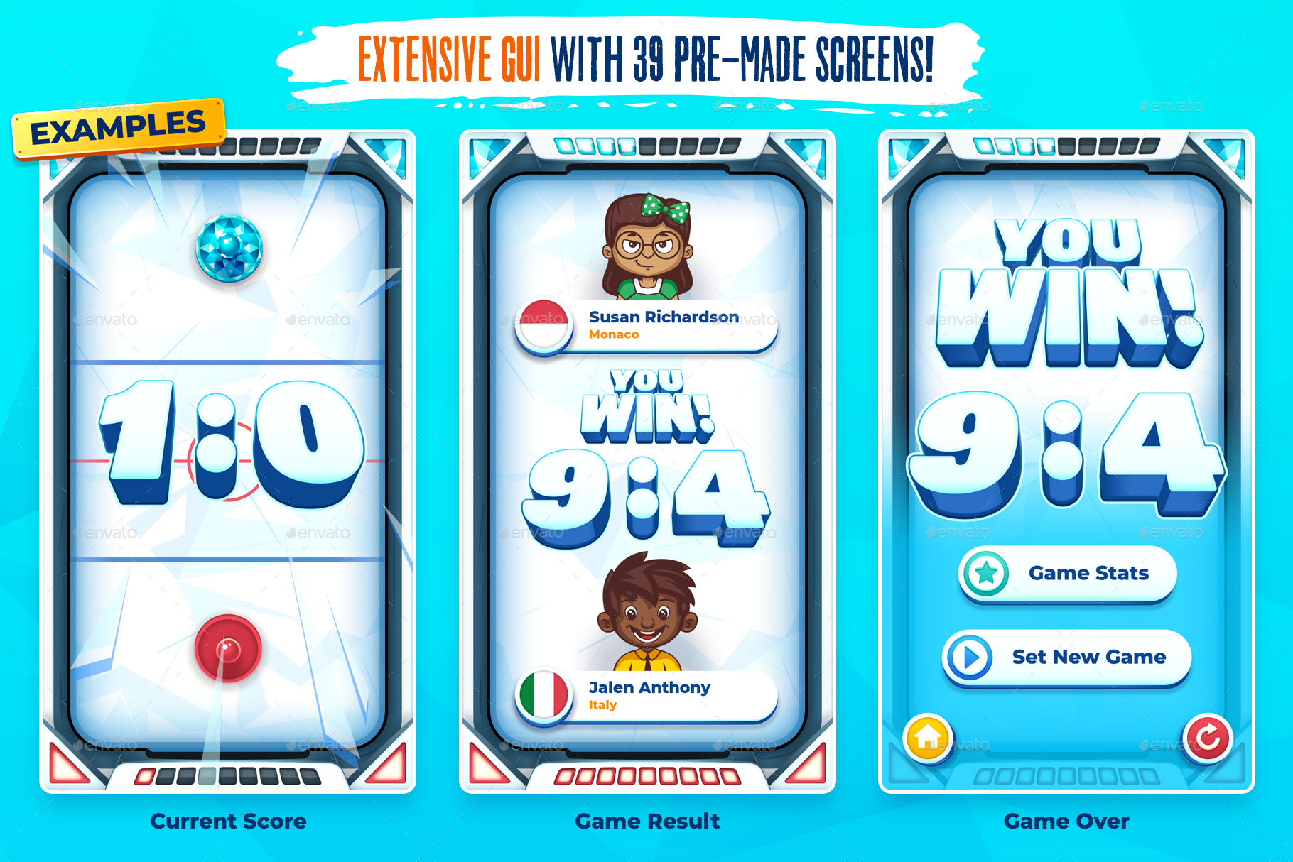 Air Hockey - Game Assets, Game Assets | GraphicRiver