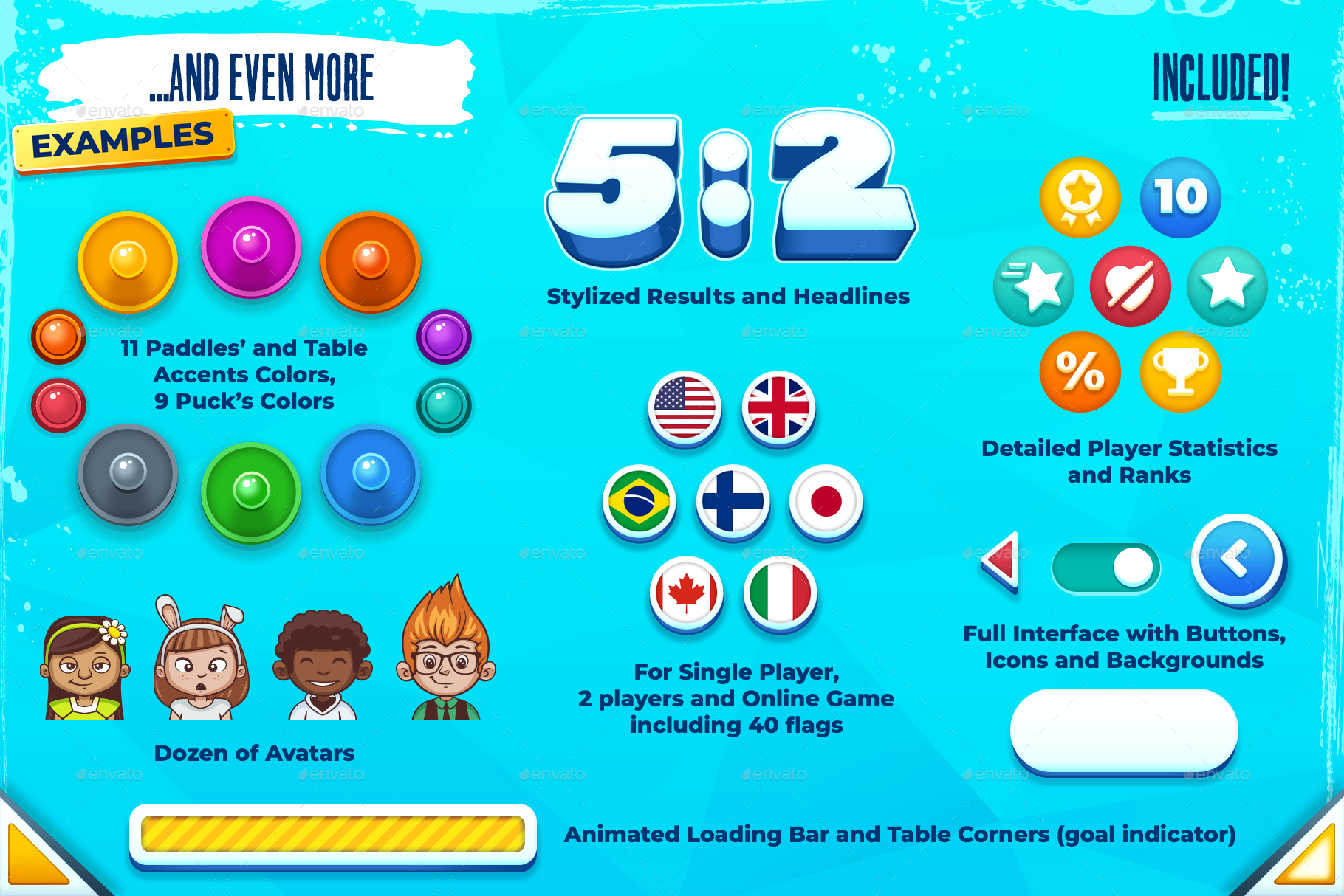 Air Hockey - Game Assets, Game Assets | GraphicRiver